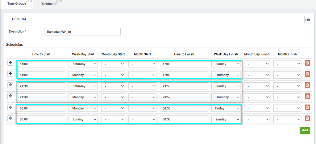 Changing the week Day start in Time Groups module - Wish List ...