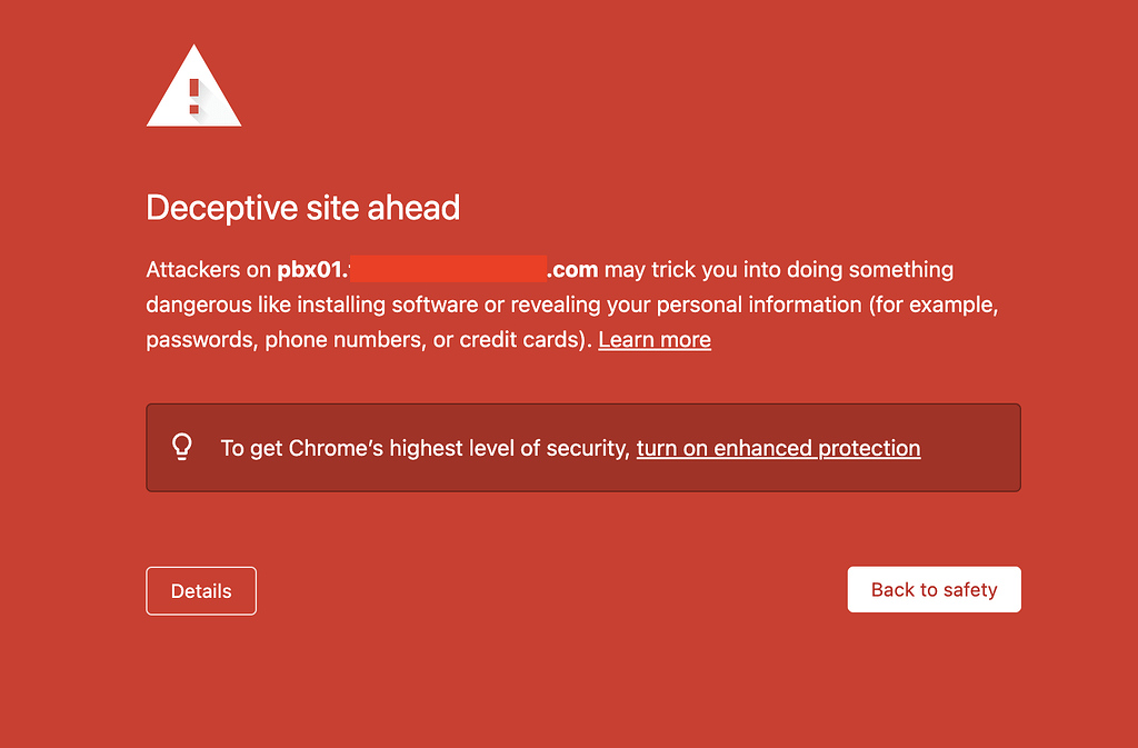Google keeps flagging VitalPBX servers as "deceptive/dangerous ...