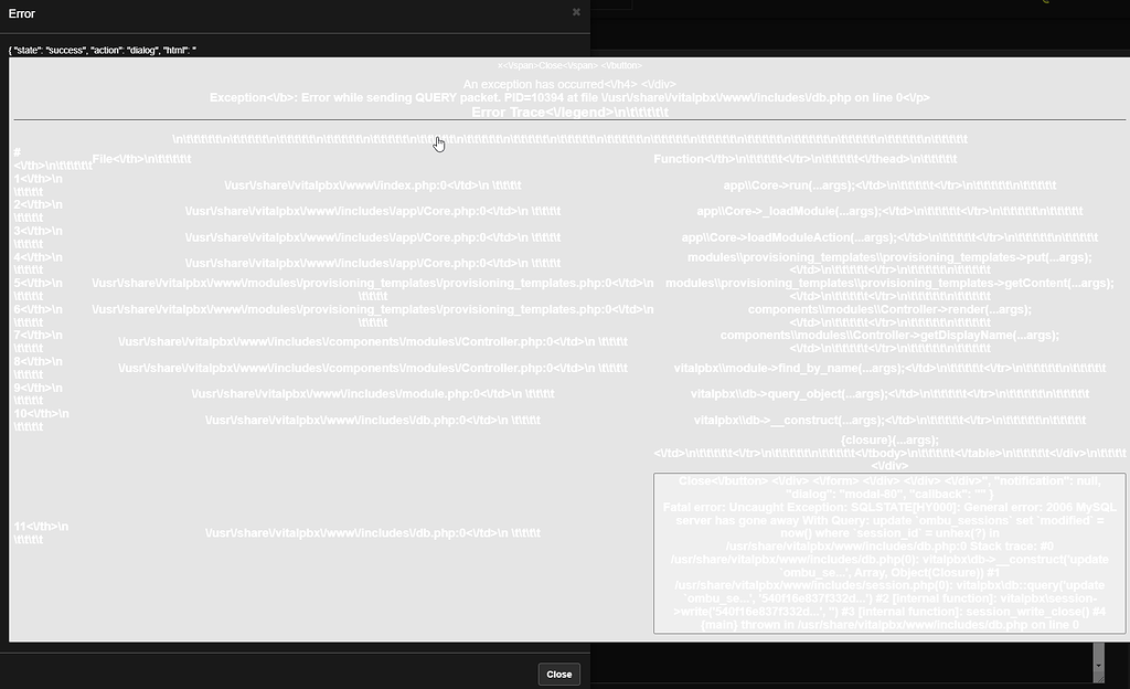 VitalPBX 3 Updating Template - Reporting an Issue - VitalPBX Community